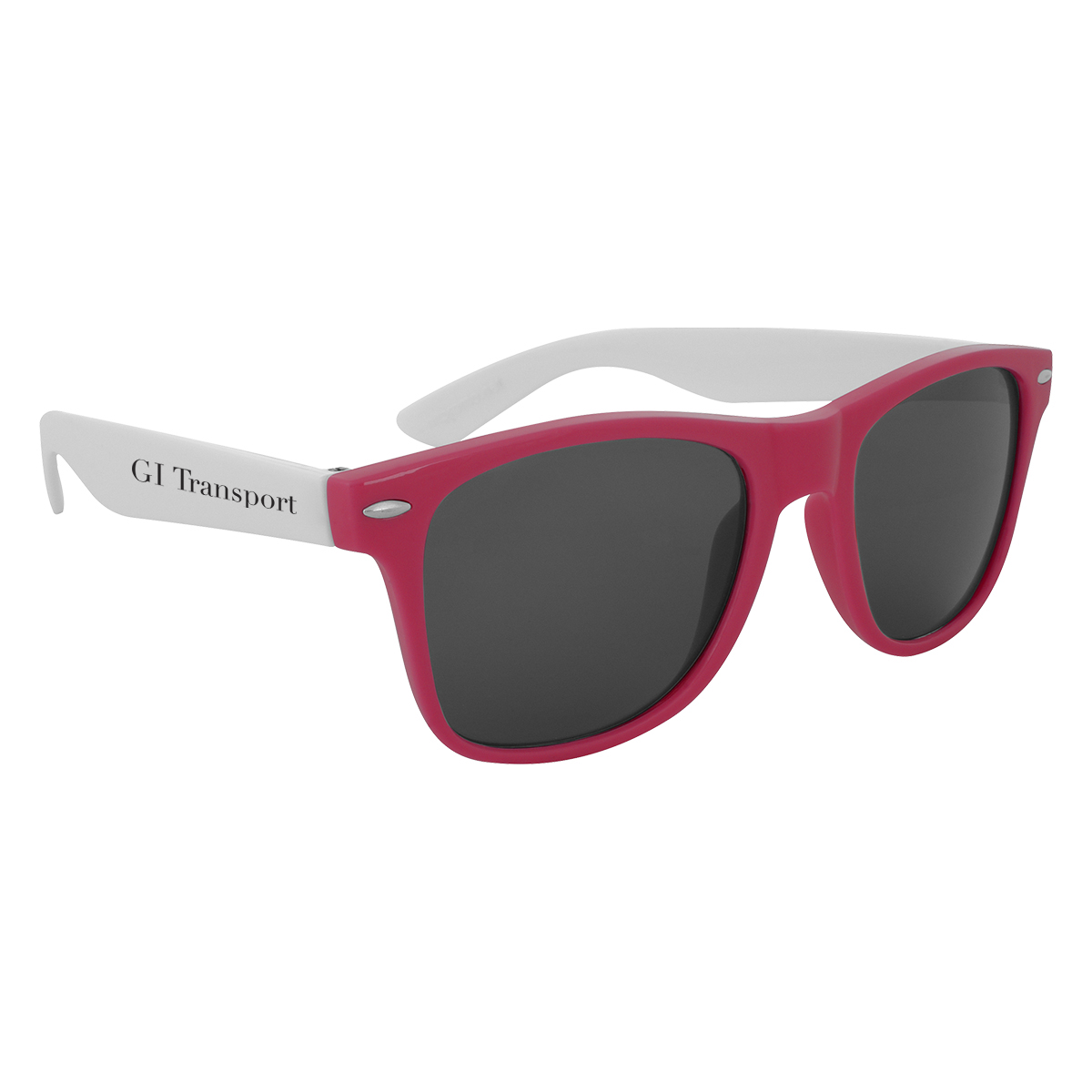 Color Contrast Sunglasses with Metal Accent