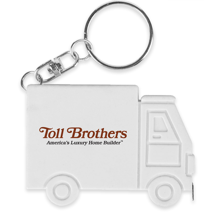 Truck Shaped Keychain with Tape Measure - 3 ft.