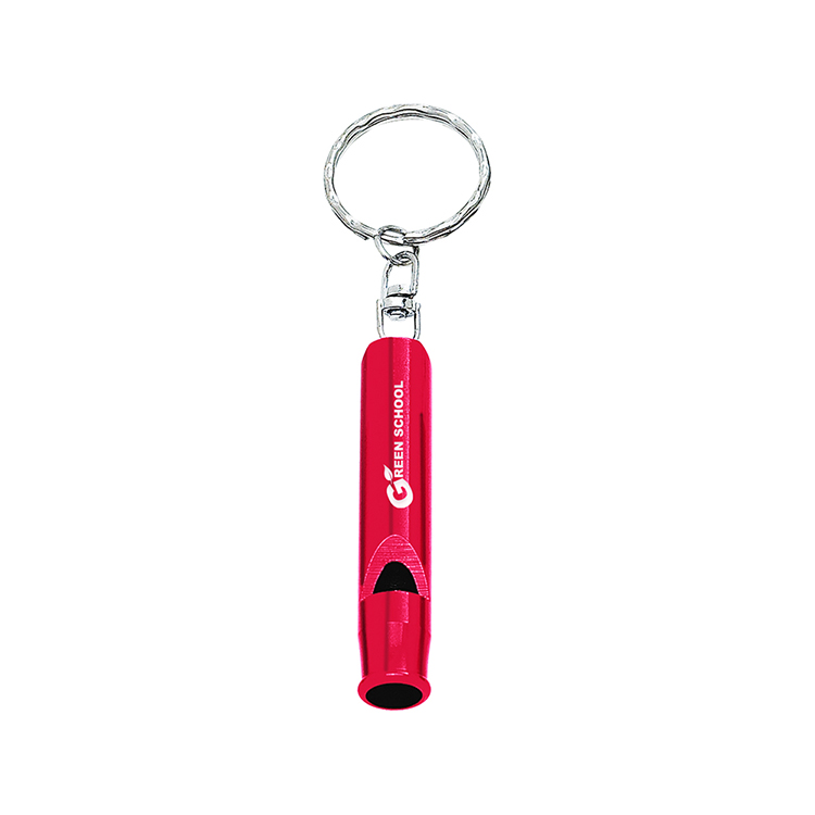 Aluminum Safety Whistle Keychain