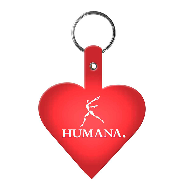 Translucent Flexible Heart Keychain