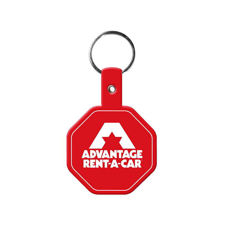 Flexible Stop Sign Keychain