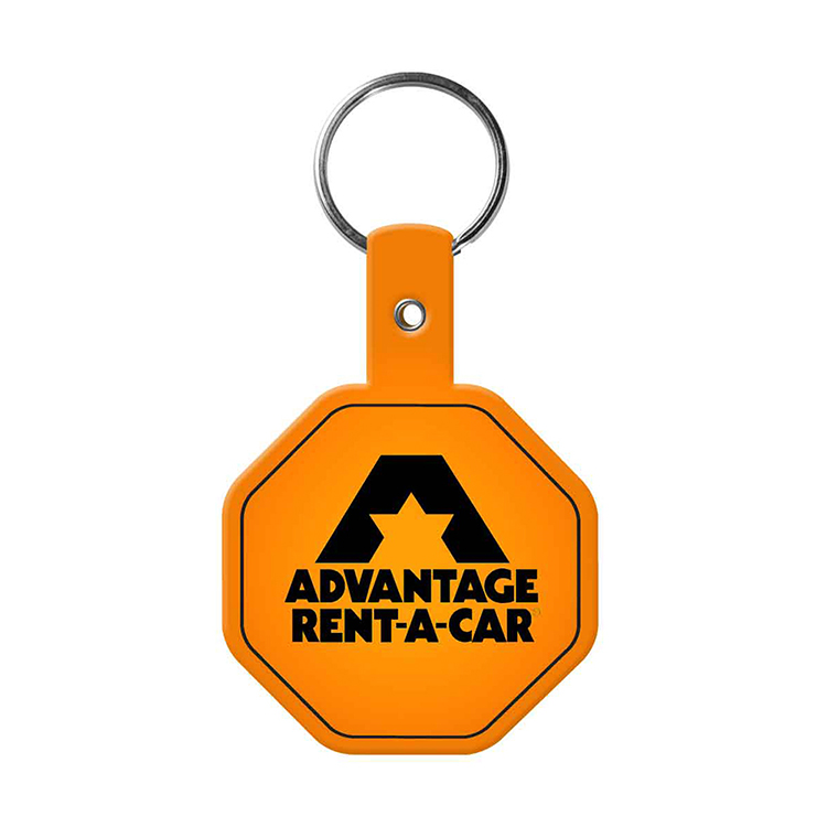 Translucent Flexible Stop Sign Keychain