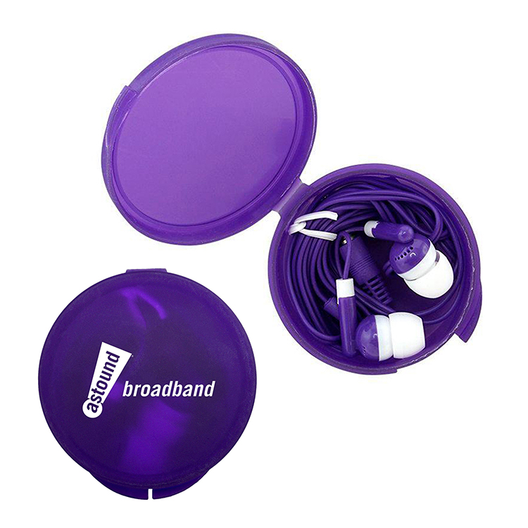 Color Earbuds in Matching Pill Case