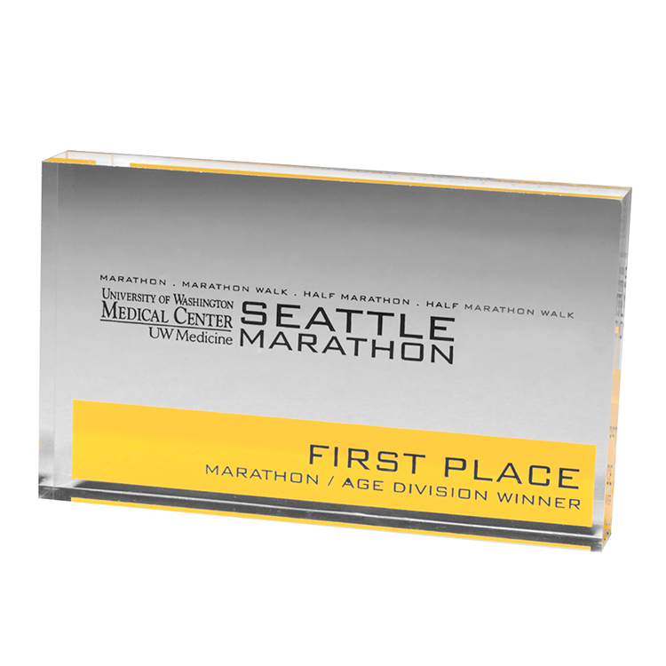 Rectangular Paperweight Award - 4"