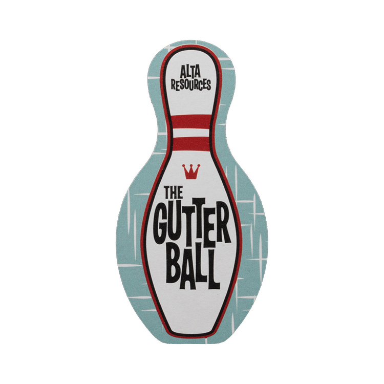 35 Point Bowling Pin Pulpboard Coaster - 4"