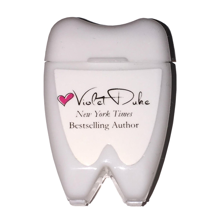 Tooth Shaped Mint Dental Floss - 12 yards