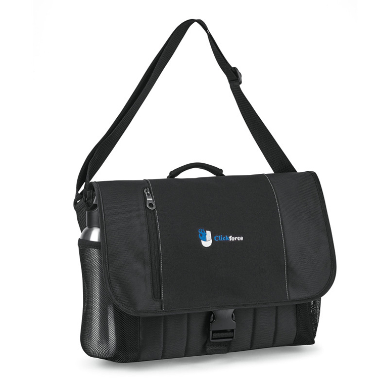 Neoprene Grab Handle Laptop Messenger Bag - 15"