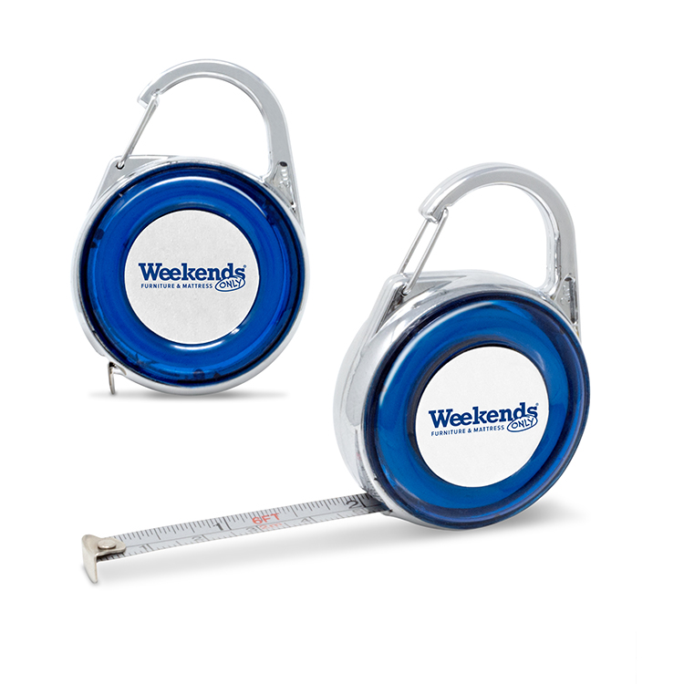 Clipper Carabiner Tape Measure - 6 ft.