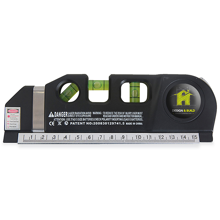 Framer Tape Measure with 3 Angled Levels and Laser - 8 ft.