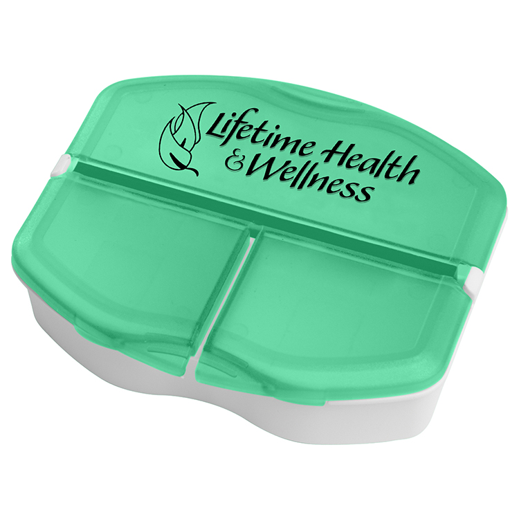 Translucent 3-Compartment Pill Box