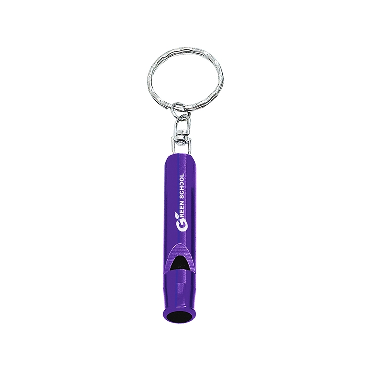 Aluminum Safety Whistle Keychain
