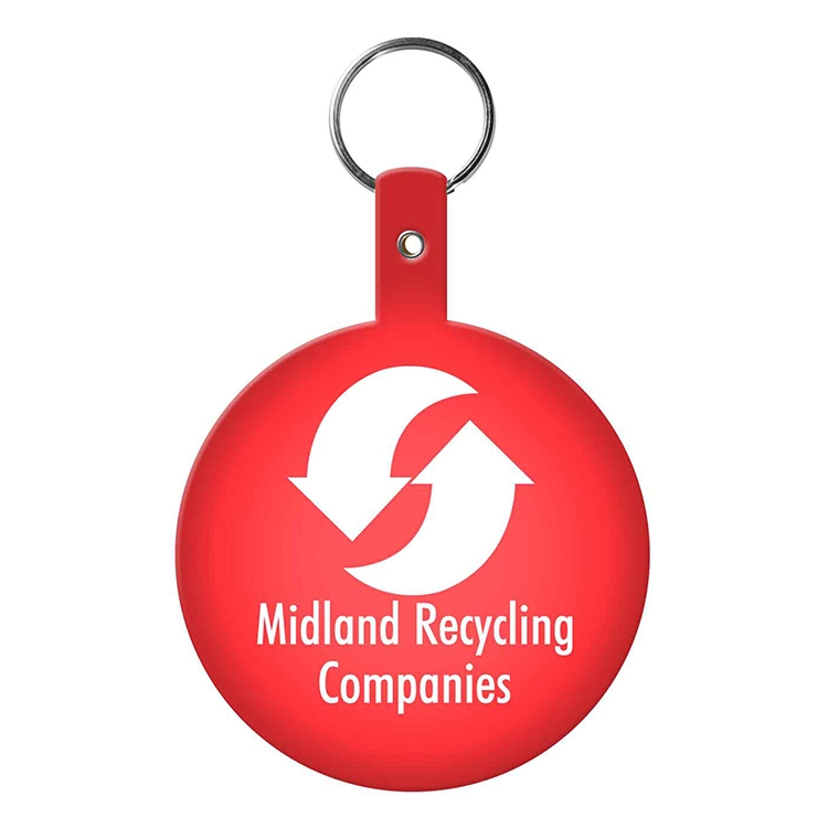 Translucent Flexible Large Circle Keychain