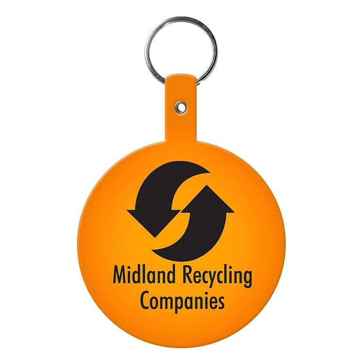 Translucent Flexible Large Circle Keychain