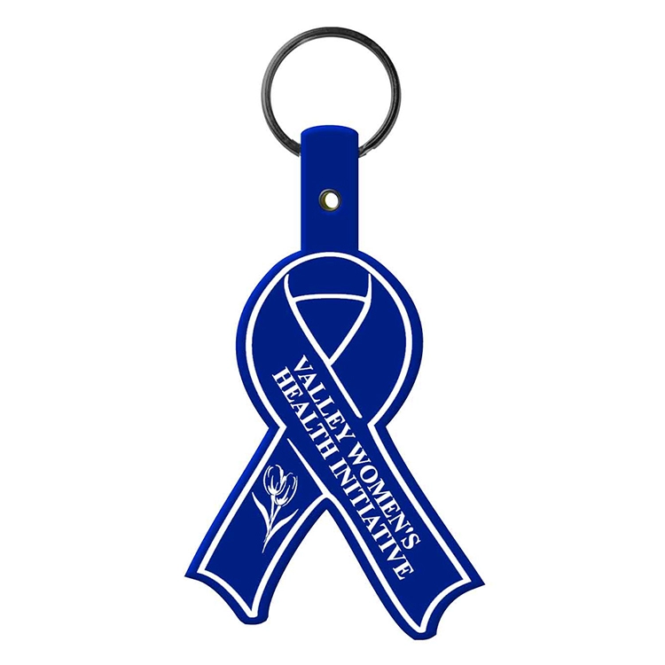 Flexible Awareness Ribbon Keychain
