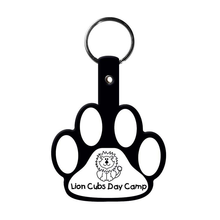 Flexible Paw Keychain
