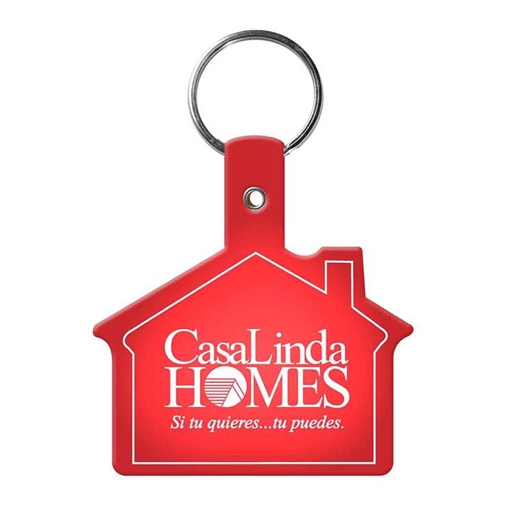 Translucent Flexible House Keychain