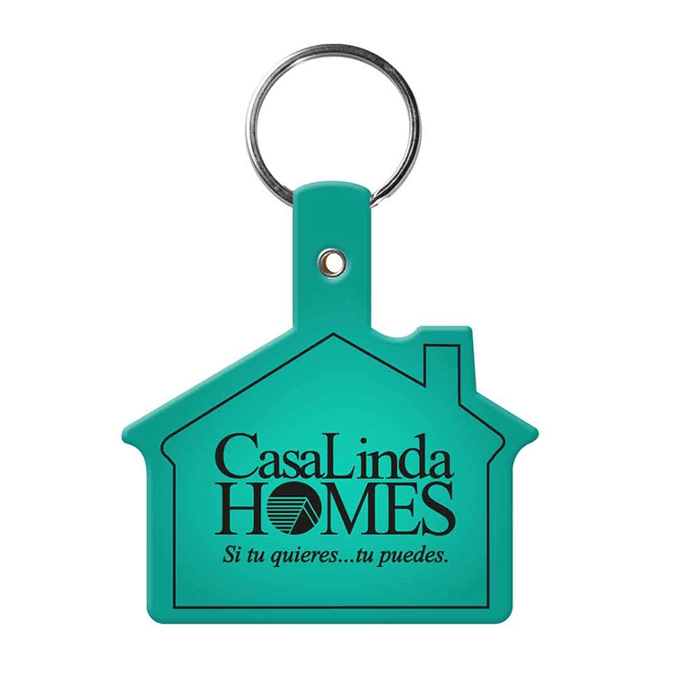 Translucent Flexible House Keychain