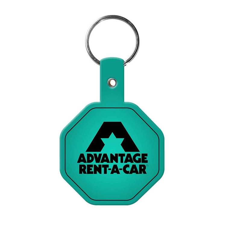 Translucent Flexible Stop Sign Keychain