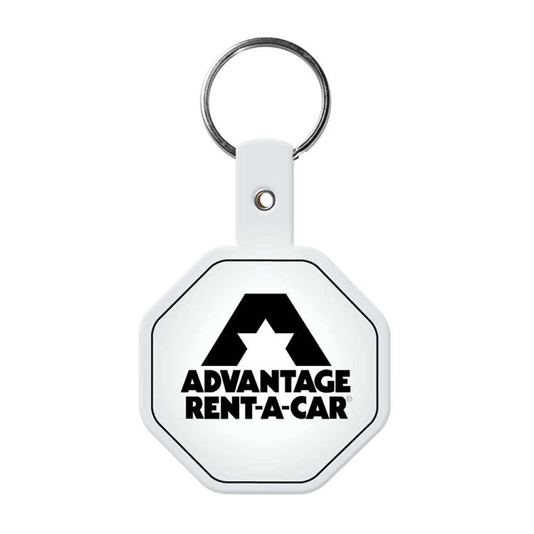 Translucent Flexible Stop Sign Keychain