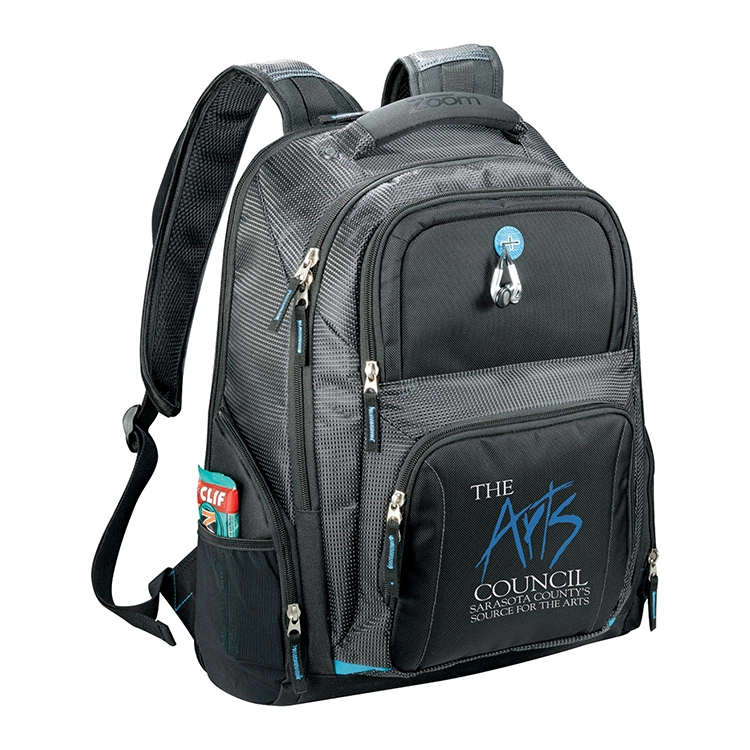 Black Zoom TSA Side Entry Laptop Backpack - 15"