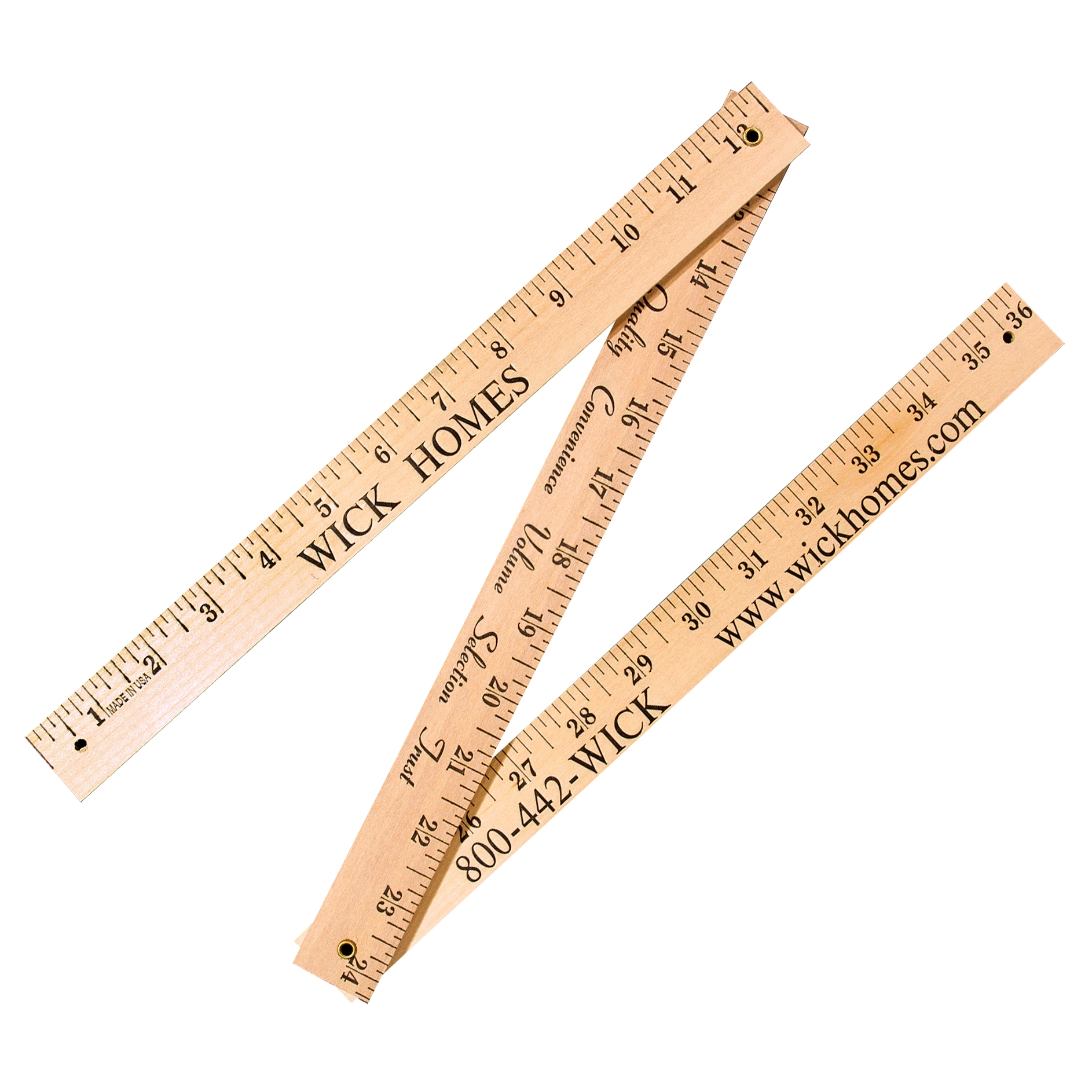 Wood Swivel Fold Traditional Wooden Yard Stick