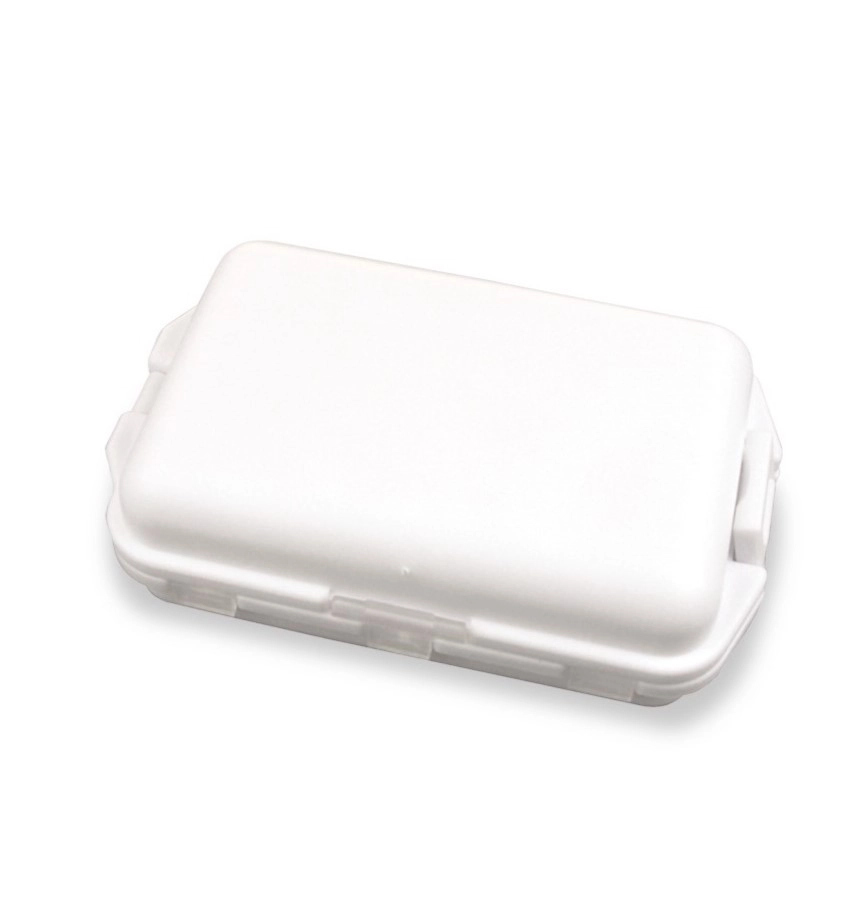 White Compact 6-Compartment Pill Box